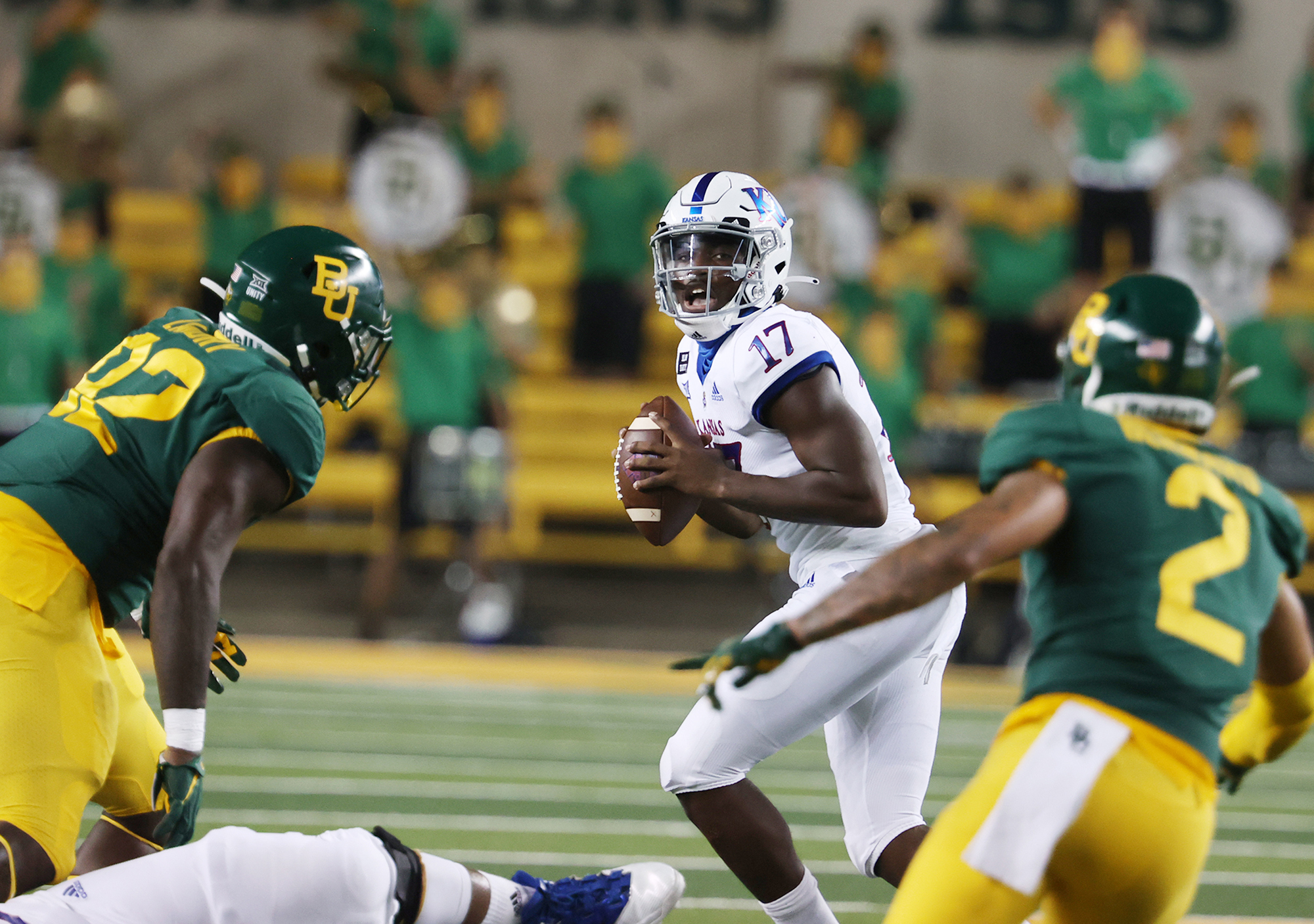 Notebook: Freshman QB Jalon Daniels earns start for Jayhawks in loss to ...